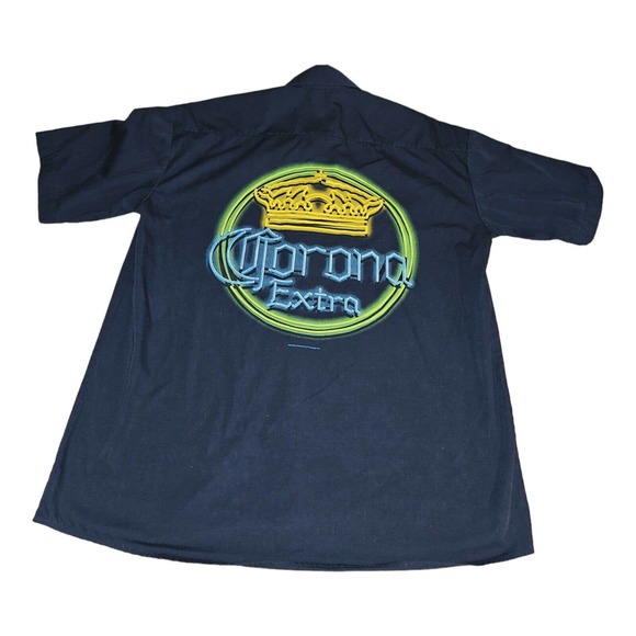 Balzout | Shirts | Corona Extra Button Down Shirt Mens Large Short ...